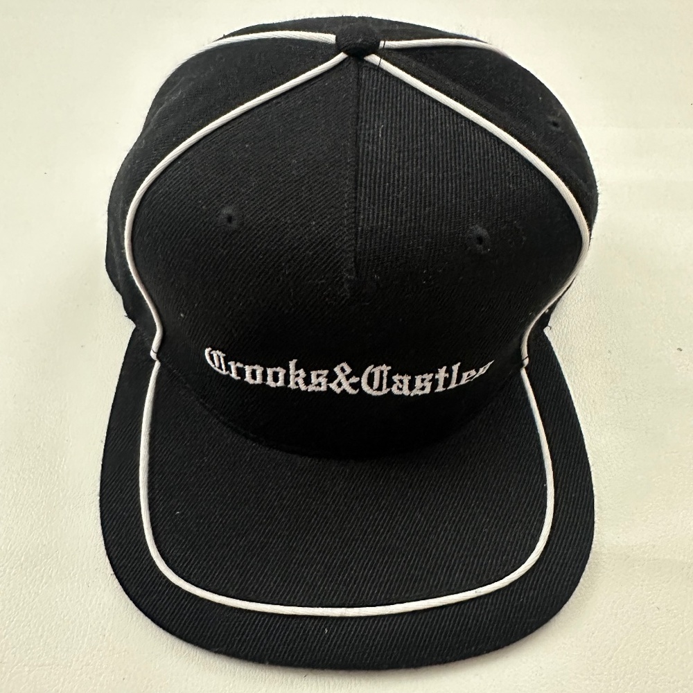 New Crooks Castles Logo Black Adjustable Snapback Cap… - Gem